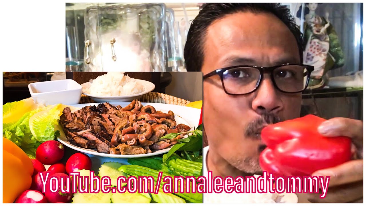 Steak, Pork Intestines and Tirk Prahok Sauce - YouTube