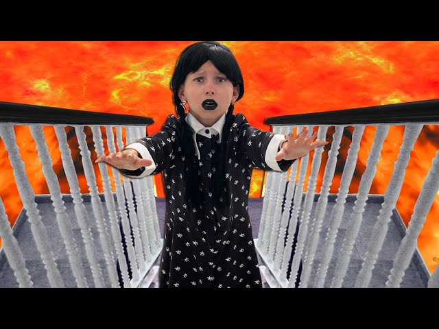 Alice and Wednesday - The Floor Is Lava Challenges for Kids - Videos ...