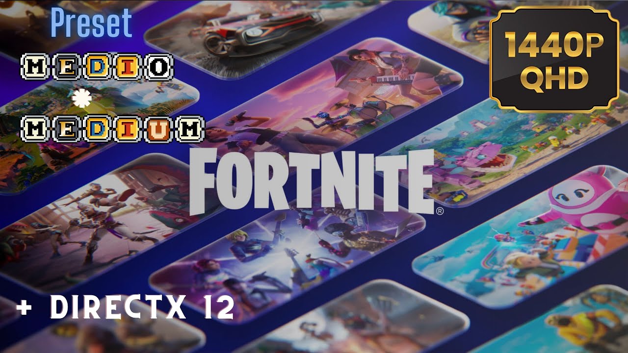 GTX 1650: Prueba // Fortnite - - 2560x1440p - - Preset Medio + DirectX ...
