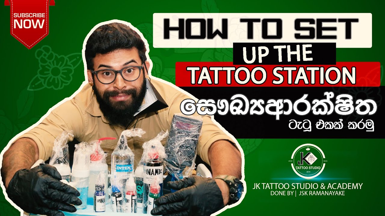 How To Set Up The Tattoo Station | Jk Tattoo Studio | Episode 03 | 2021 ...
