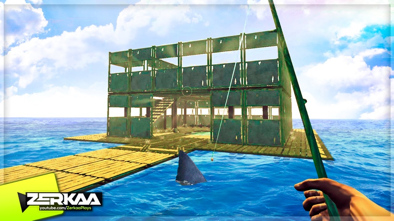 MAKING OUR OWN FISHING HUT! (Raft #6) - YouTube