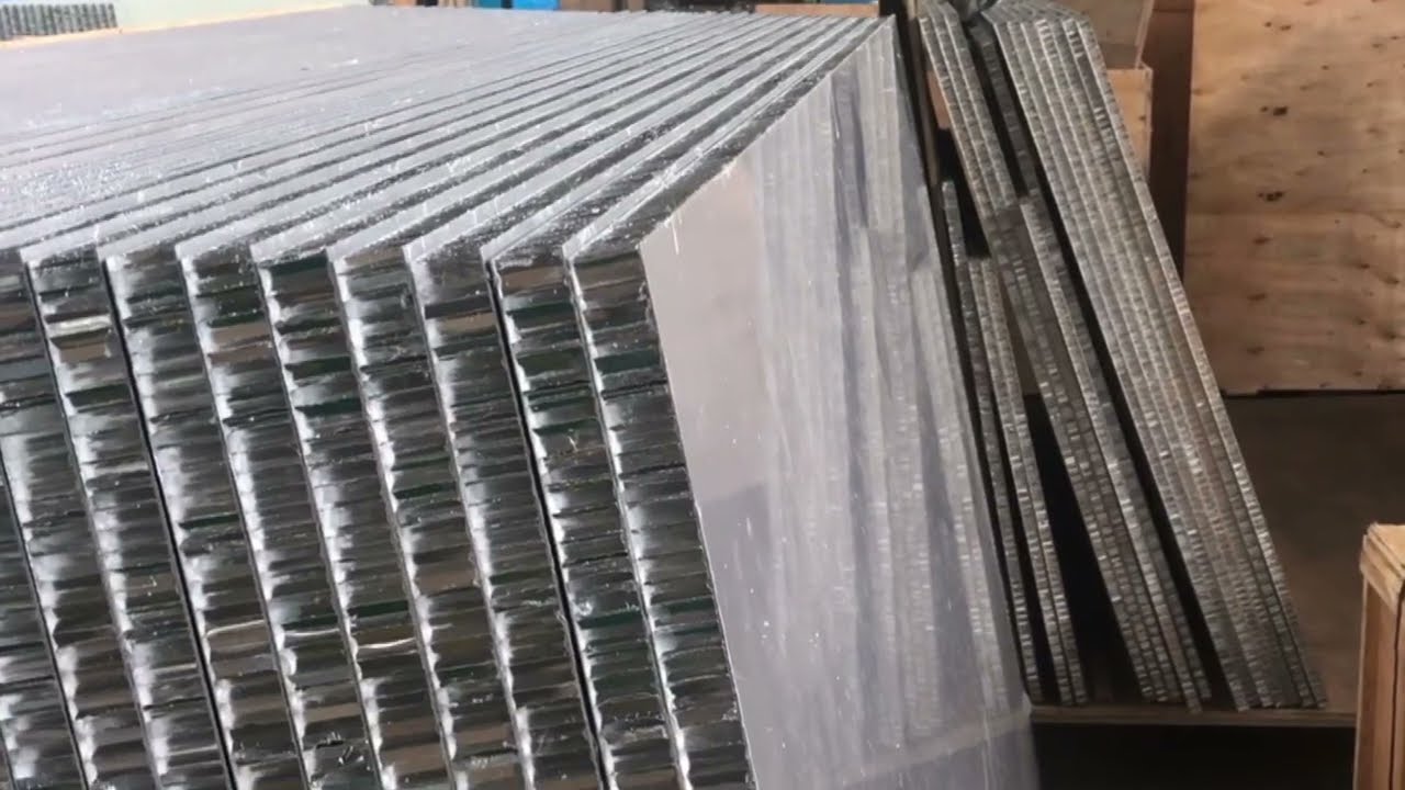 aluminum honeycomb substrate panel - YouTube