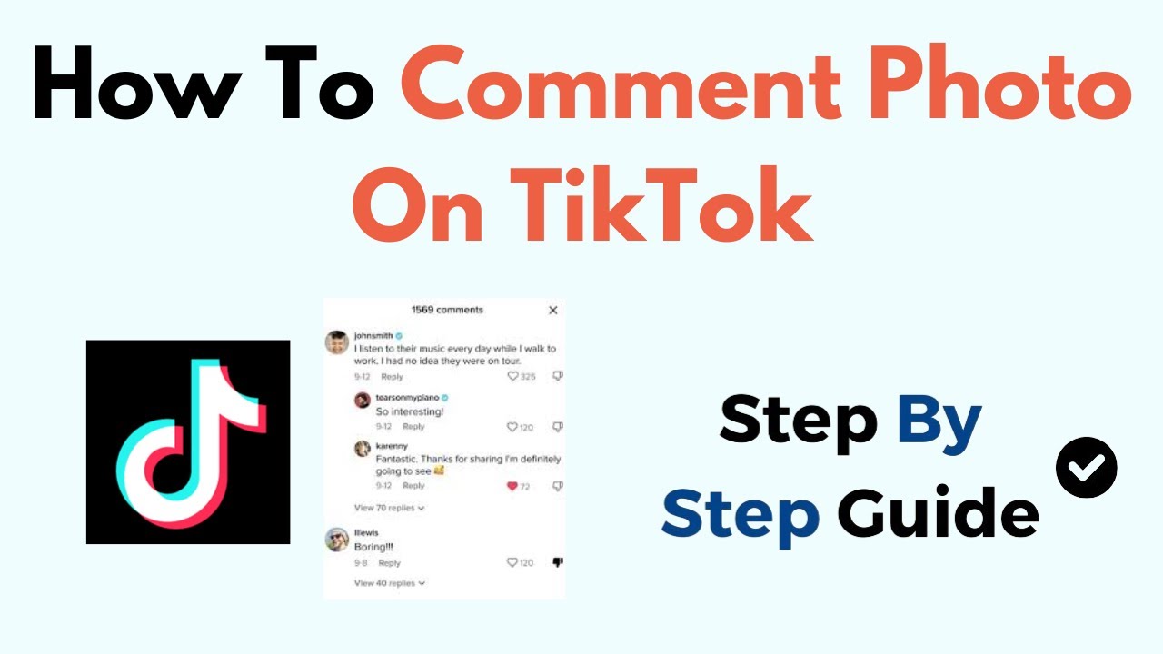 How To Comment Photo On TikTok - YouTube