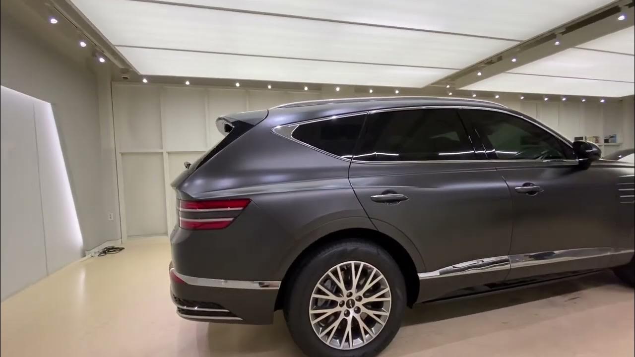 이런 틴팅은 처음 보시죠?! 제네시스 GV80 페이스리프트, 글라스틴트 페브(PEB) & 옵틱W 조합으로 틴팅했습니다. - YouTube