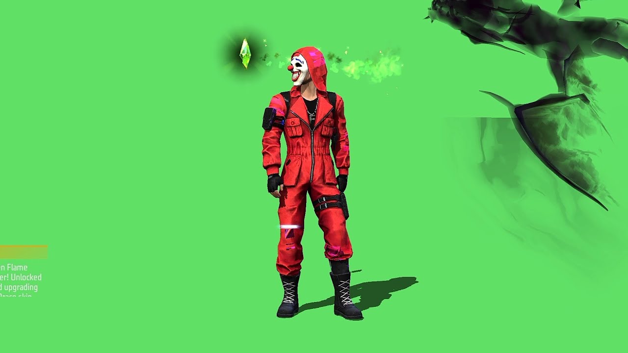 Free Fire Neon Criminal | FF Green screen Emote #ffgreenscreen # ...