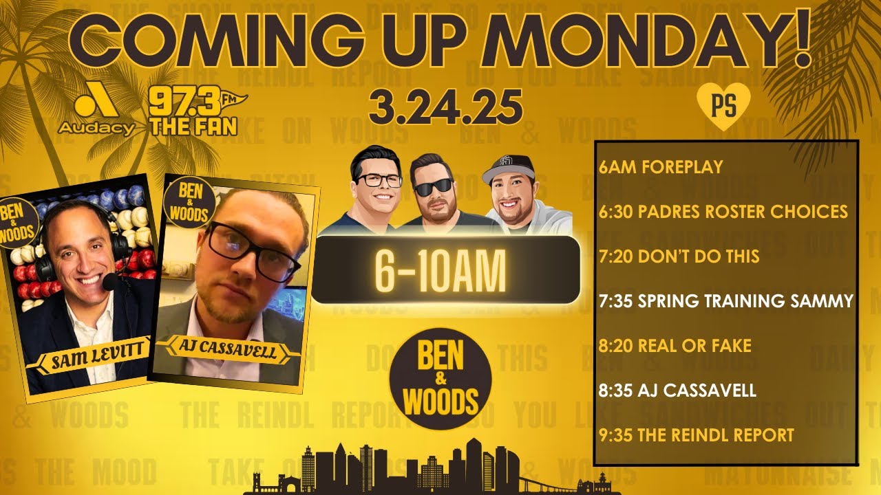 LIVE: March 24th, 2025 - Padres Opening Day Roster Starts To Fill Out ...