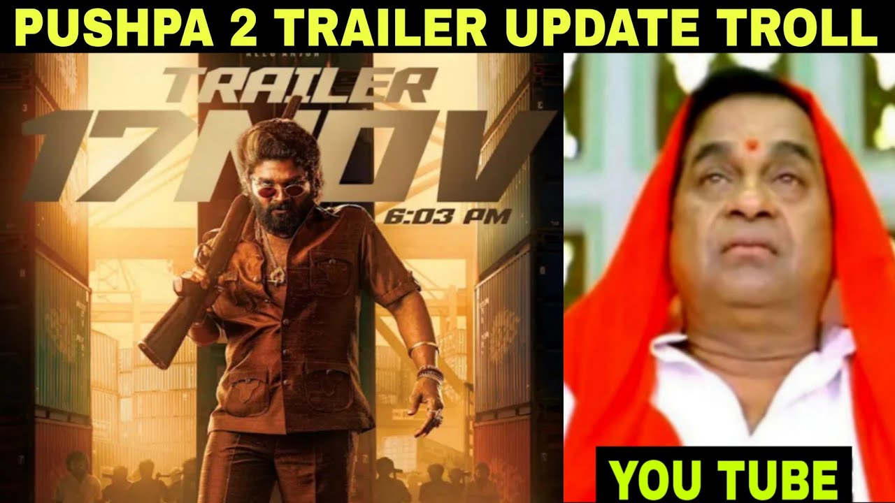 pushpa 2 trailer update troll / trailer release date update / allu ...