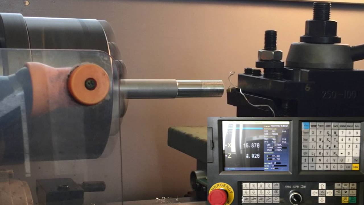 990TDb Lathe controller - YouTube