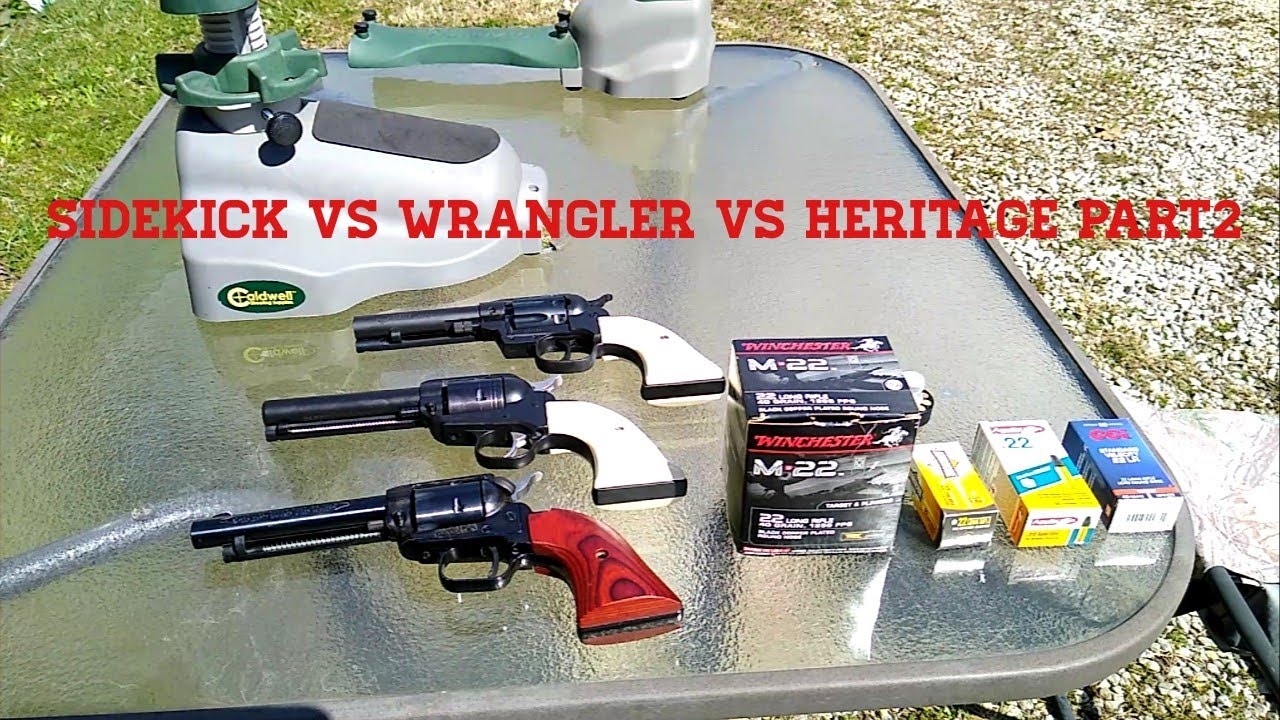 diamondback Sidekick vs Ruger Wrangler vs Heritage Rough Rider part 2 ...