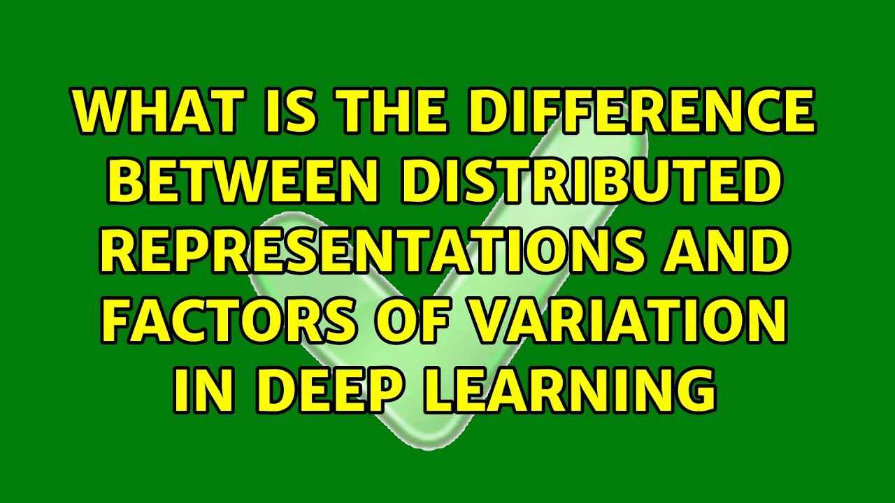 What is the difference between distributed representations and factors ...