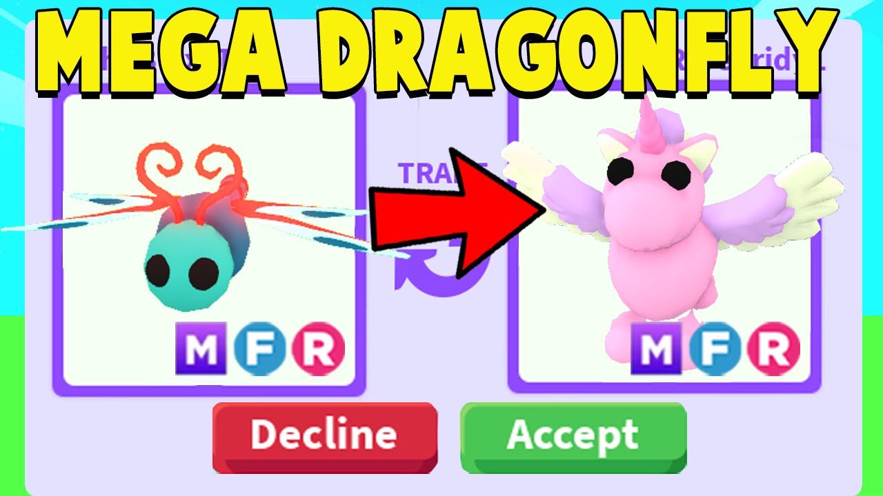 Trading MEGA DRAGONFLY in Adopt Me! - YouTube