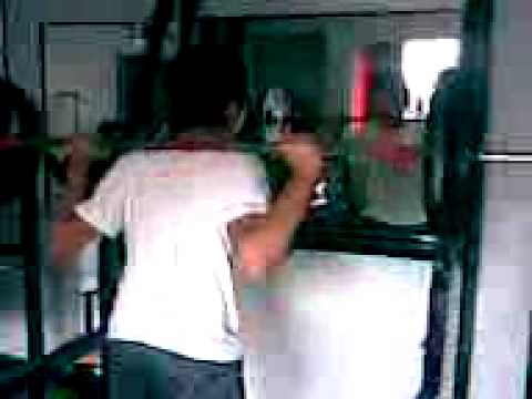 5th week workout: 16 year old 125 lbs. boy, lifting 125 lbs. (100% ...