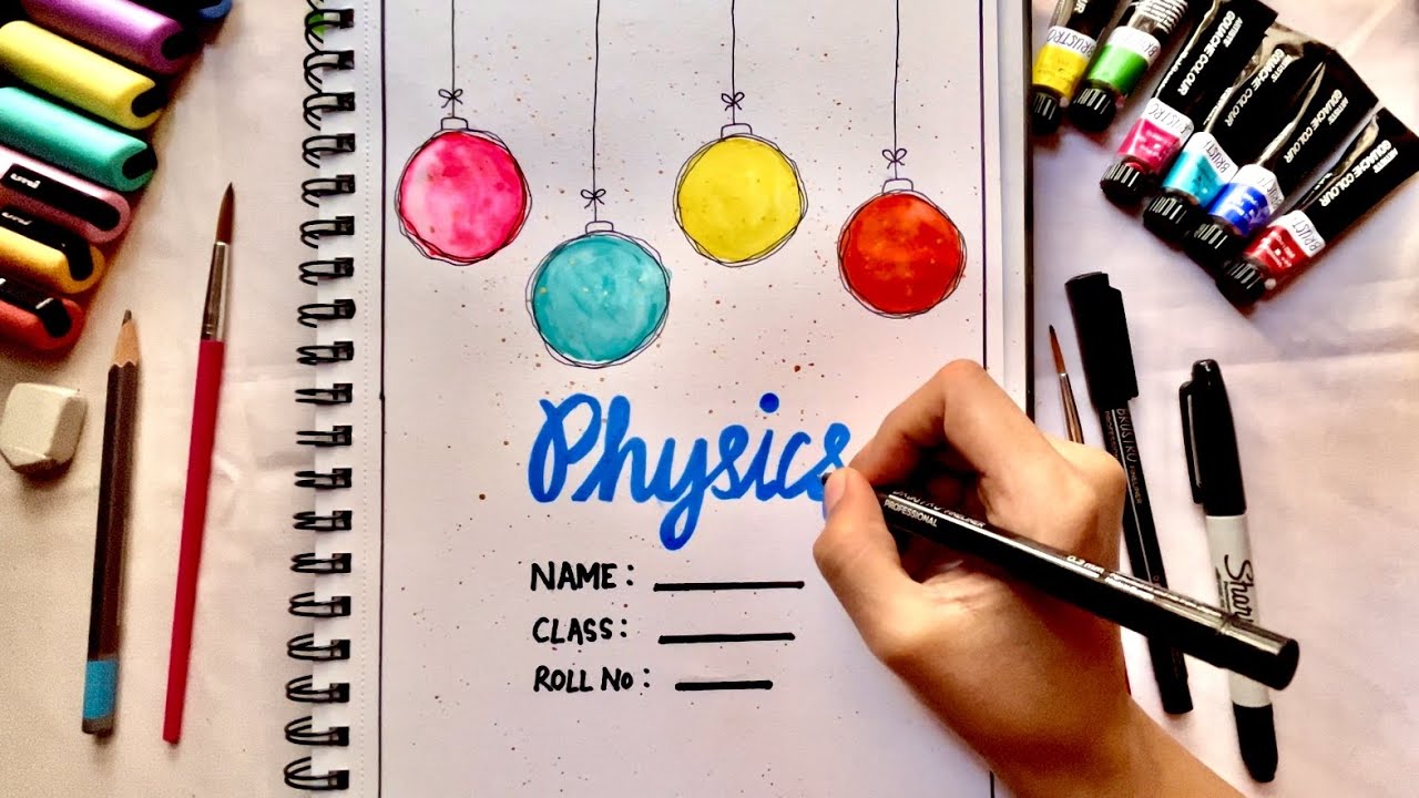 Easy front page ideas 🌸 | Front page ideas for project | Easy page ...