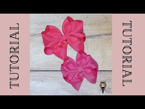 OCTO BOW TUTORIAL FIGURE 8 METHOD || RIBBON HAIR BOW TUTORIAL || HAIR ...