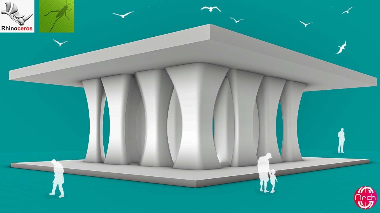 Easy Rhino Tutorial Using Voronoi For Column - YouTube