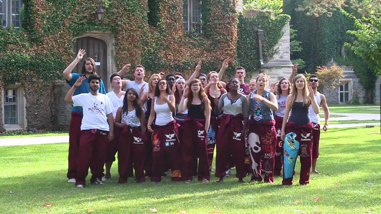 MSU Shinerama: McMaster Cheer Off Challenge - YouTube