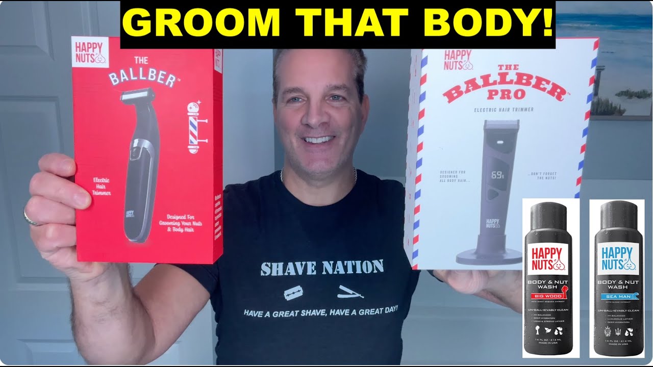 BALLBER PRO Men’s Body Trimmer Unboxing & Review @geofatboy - YouTube