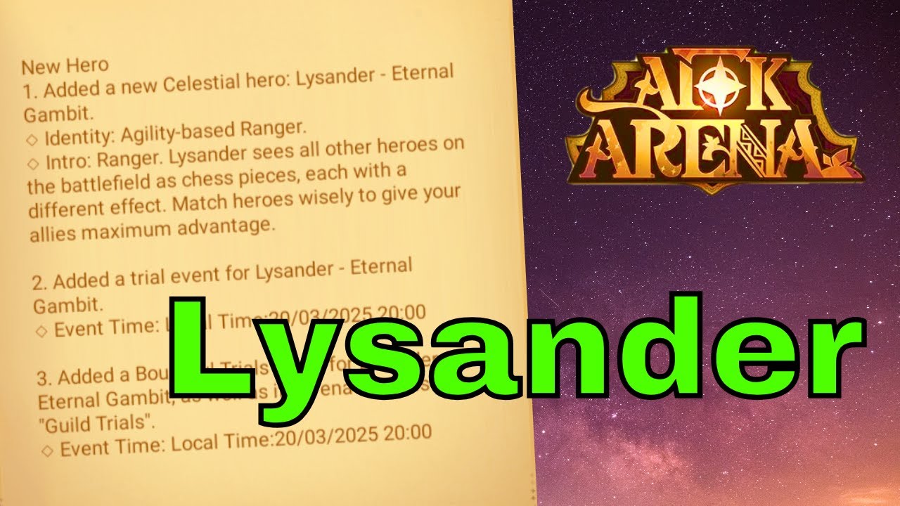 Patch Notes: New Celestial Hero! [DB AFK Arena] - YouTube