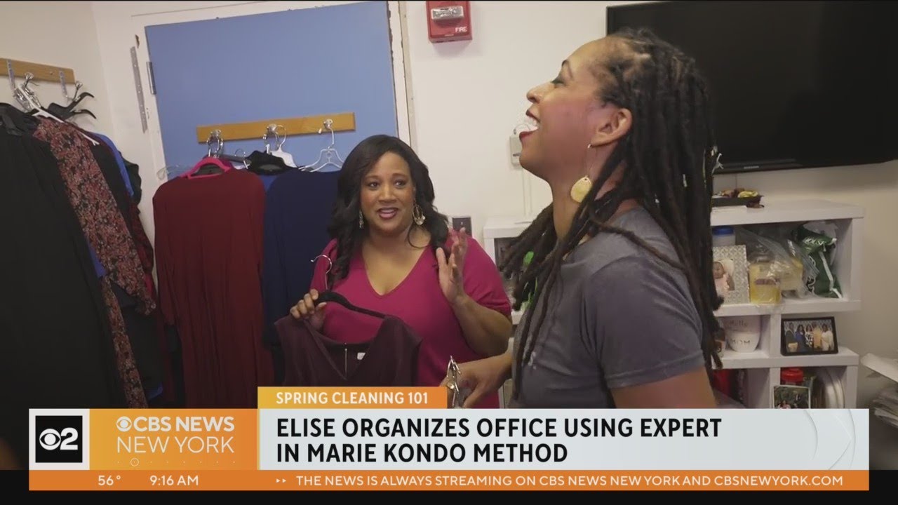 CBS2's Elise Finch learns KonMari method of tidying up - YouTube