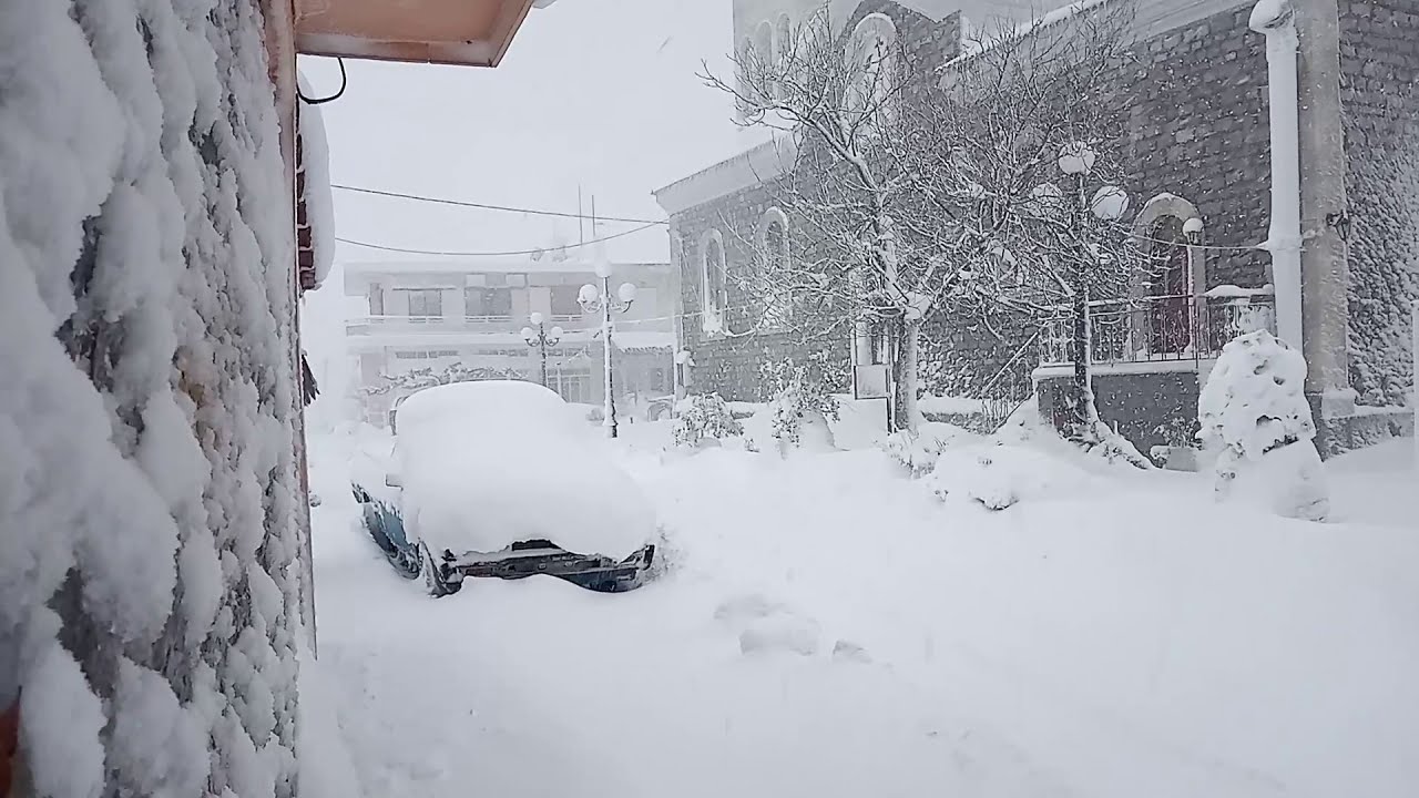 29--30 /12/2019 "Ζηνοβια" χρονικο του χιονια στο Λεονταρι Βοιωτιας ...