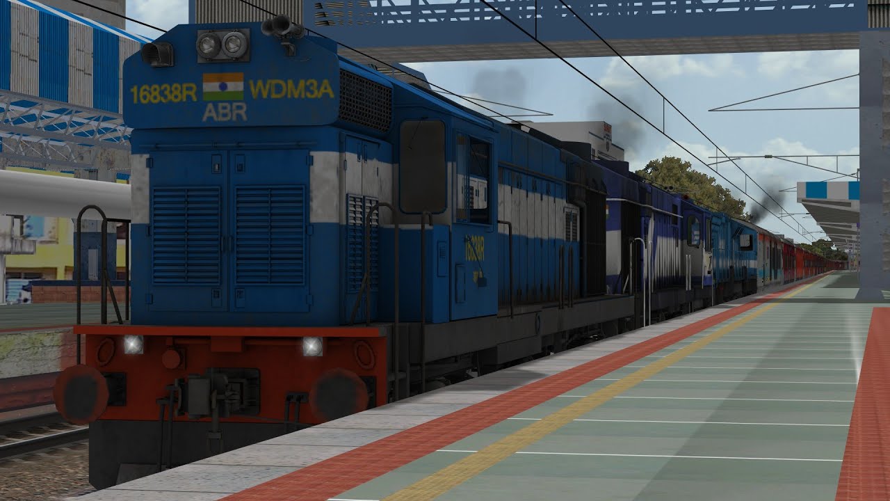 Loco Failed || 06588/Bikaner - Yesvantpur Special || Rescued by WDM3A ...