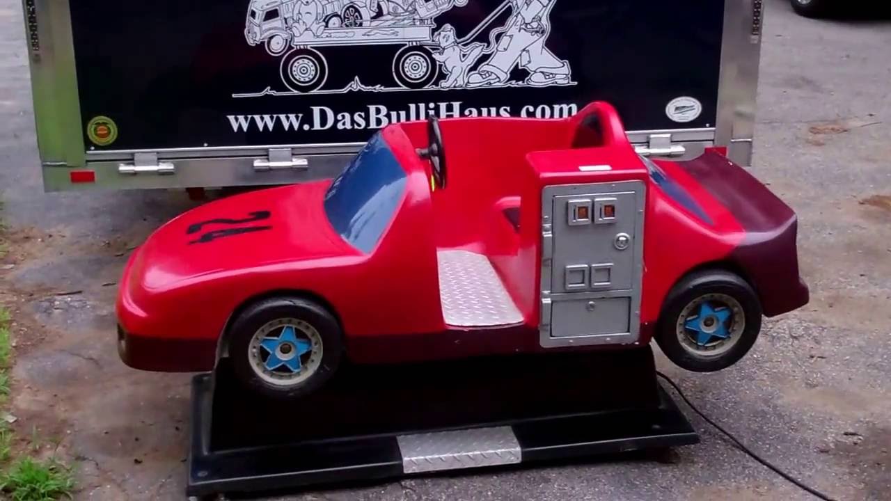 Camaro Race Car Coin Operated Kiddie Ride - YouTube