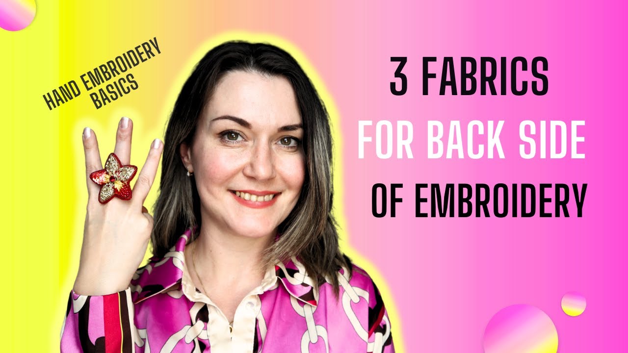 What Fabric To Use For Back Side Of Embroidered Brooches & Earrings ...