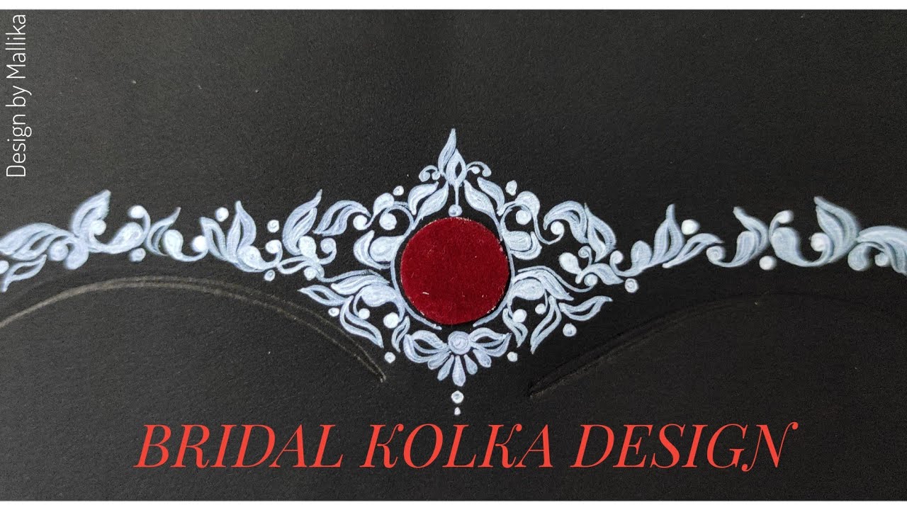 BENGALI BRIDAL KOLKA DESIGN//KOLKA DESIGN// STEP BY STEP// Design by ...