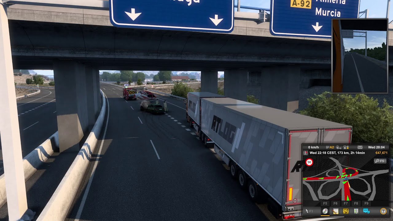 SPANISH HELICOPTER ON THE HIGHWAY! ETS 2 - YouTube