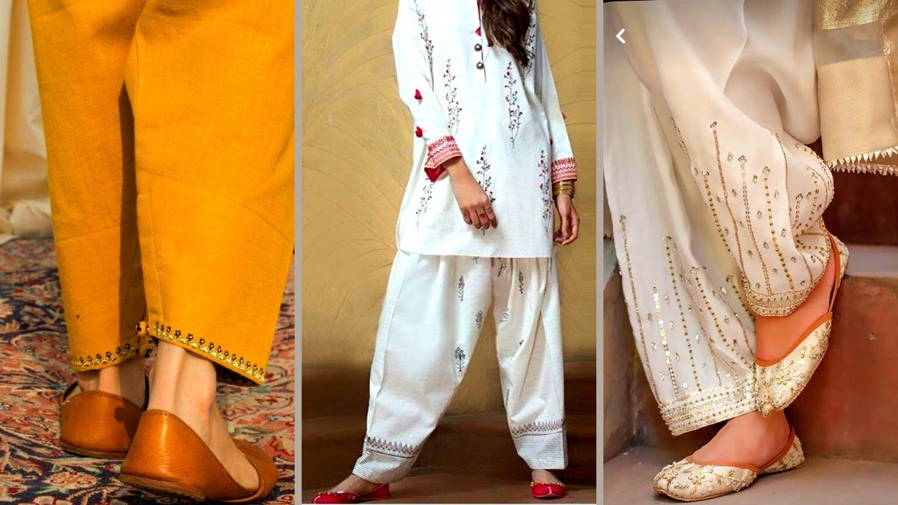 Latest Shalwar designs 2023/ belt wali shalwar k stitching ideas ...