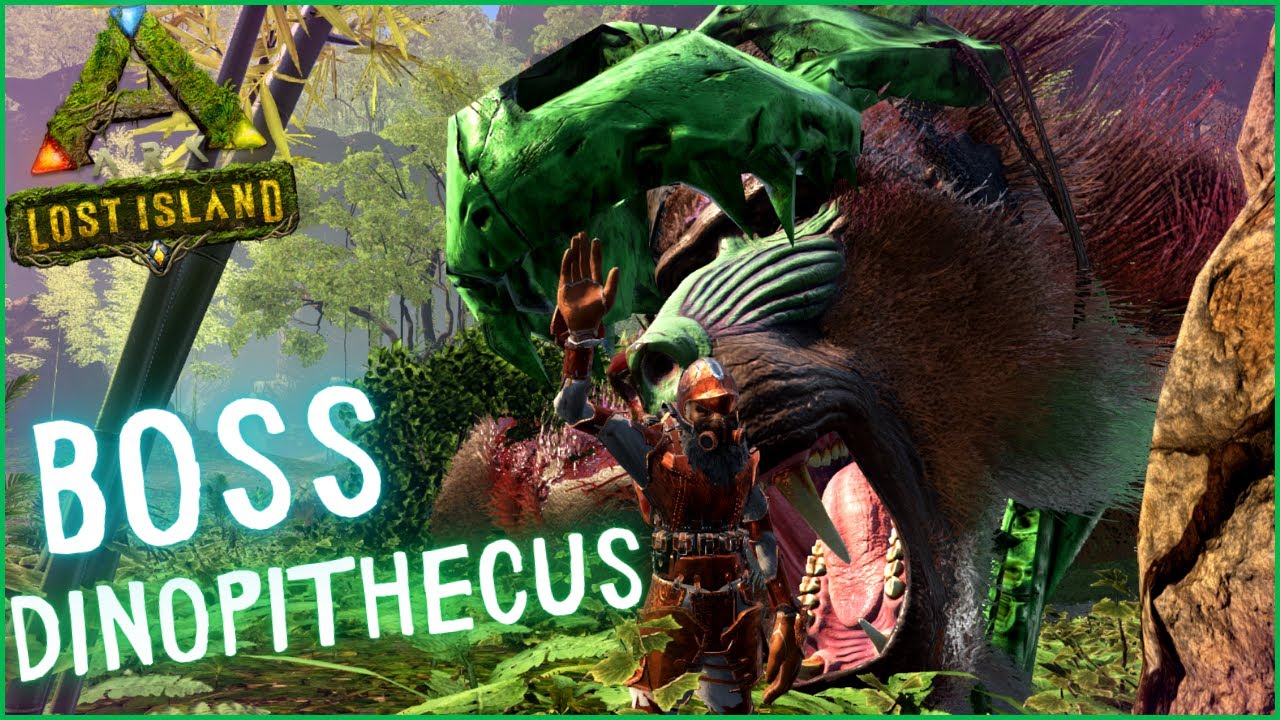 Ark Lost Island.Ep.58 FINAL: ENFRENTEI O BOSS DINOPITHECUS, O BOSS MAIS ...