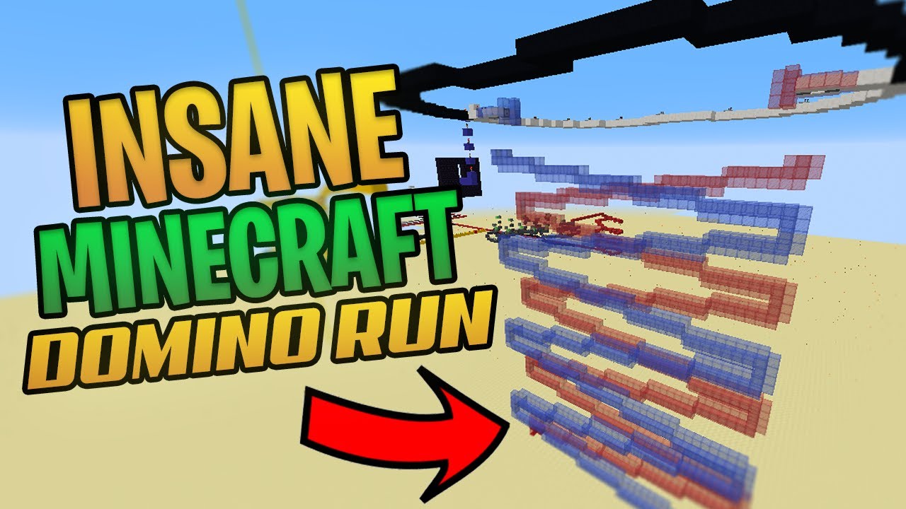 Dominoes Portrayed In Minecraft - Ultimate Domino Run (Part 1) - YouTube