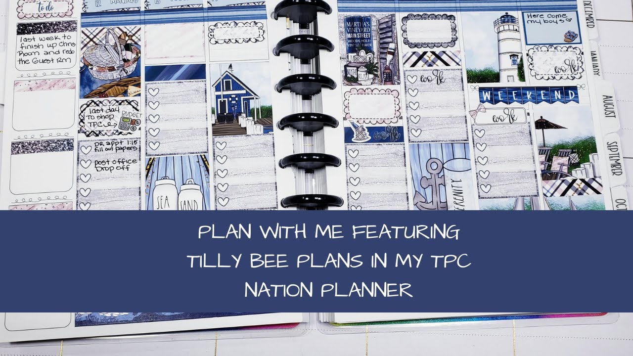 Plan with Me Featuring Tilly Bee Plans - YouTube