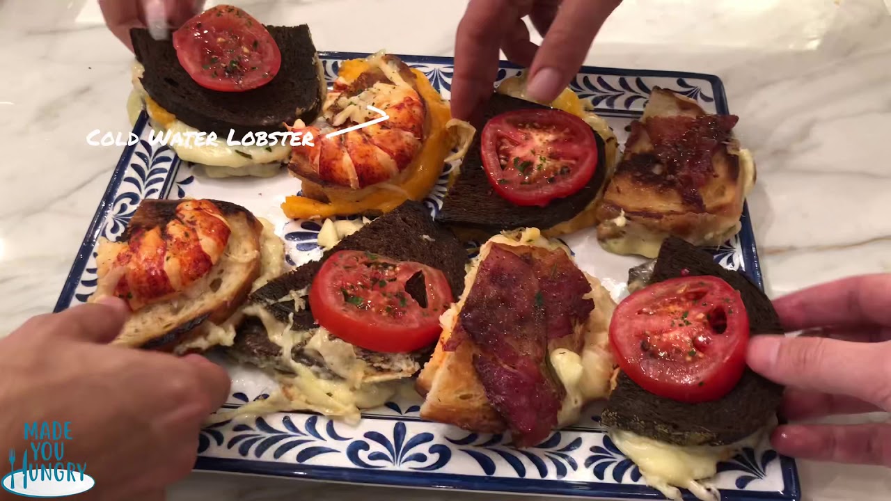 Lobster Grilled Cheese Tower! - YouTube