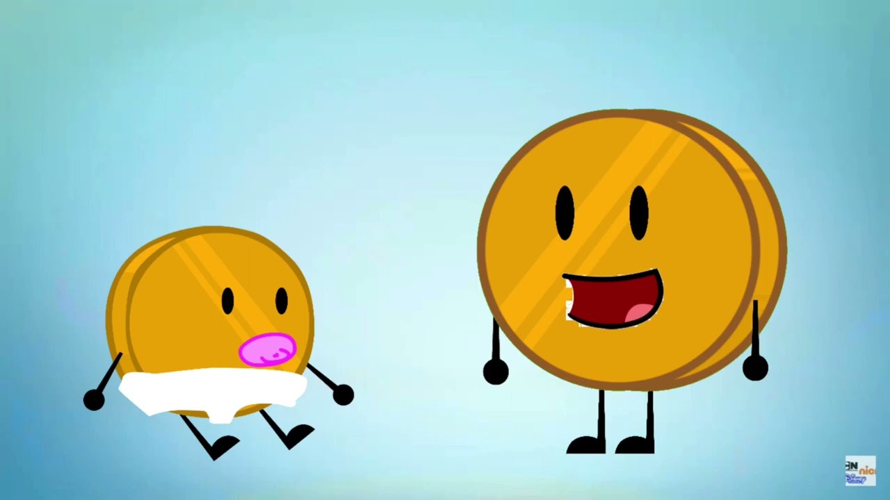 Baby Coiny Inflation & Coiny Laugh Evil BFDI - YouTube