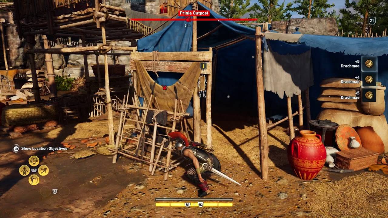 Assassin's creed odyssey Prinia Outpost - YouTube