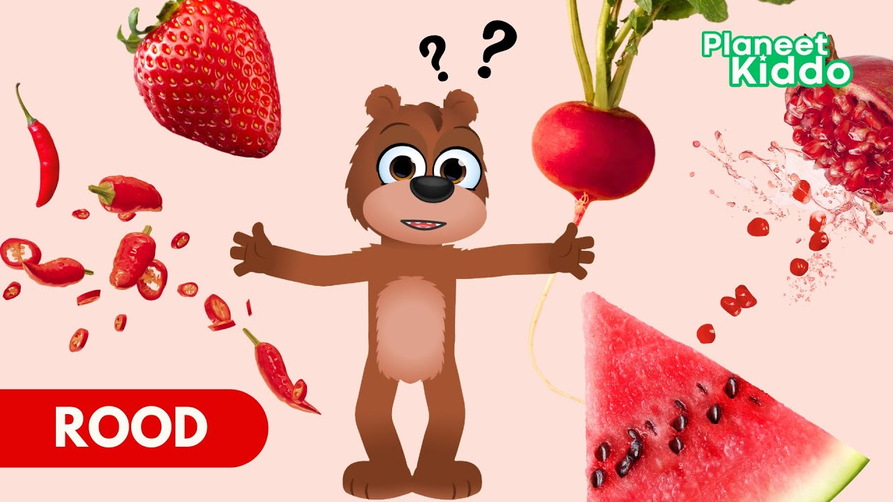 🍓🌶️ Groente Of Fruit? De Kleur Rood Leren | Rode Groenten en Fruit ...