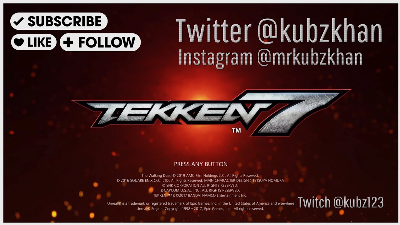 TEKKEN 7 Start Screen & Menu - YouTube