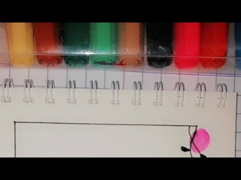 How to style your notepad first page? An easy design😍#satisfying - YouTube