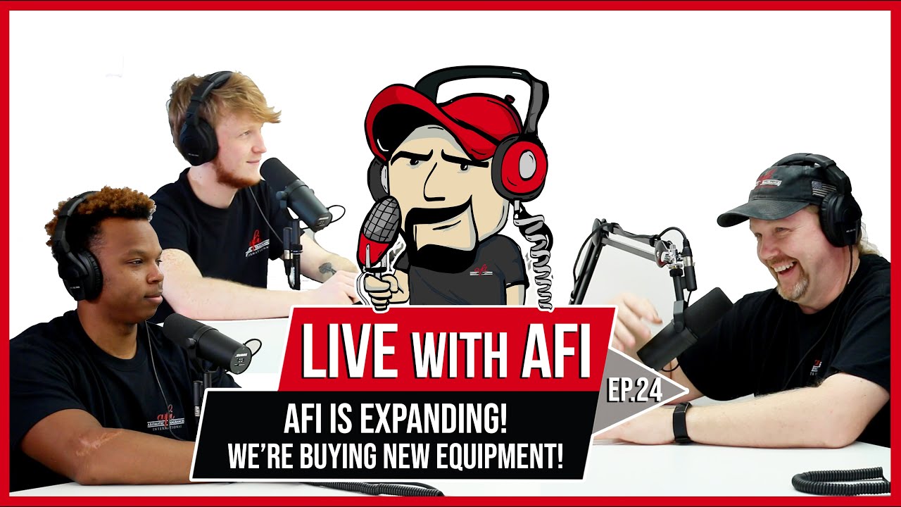 Live with AFI | ep. 24 - AFI is expanding! We're buying new equipment ...