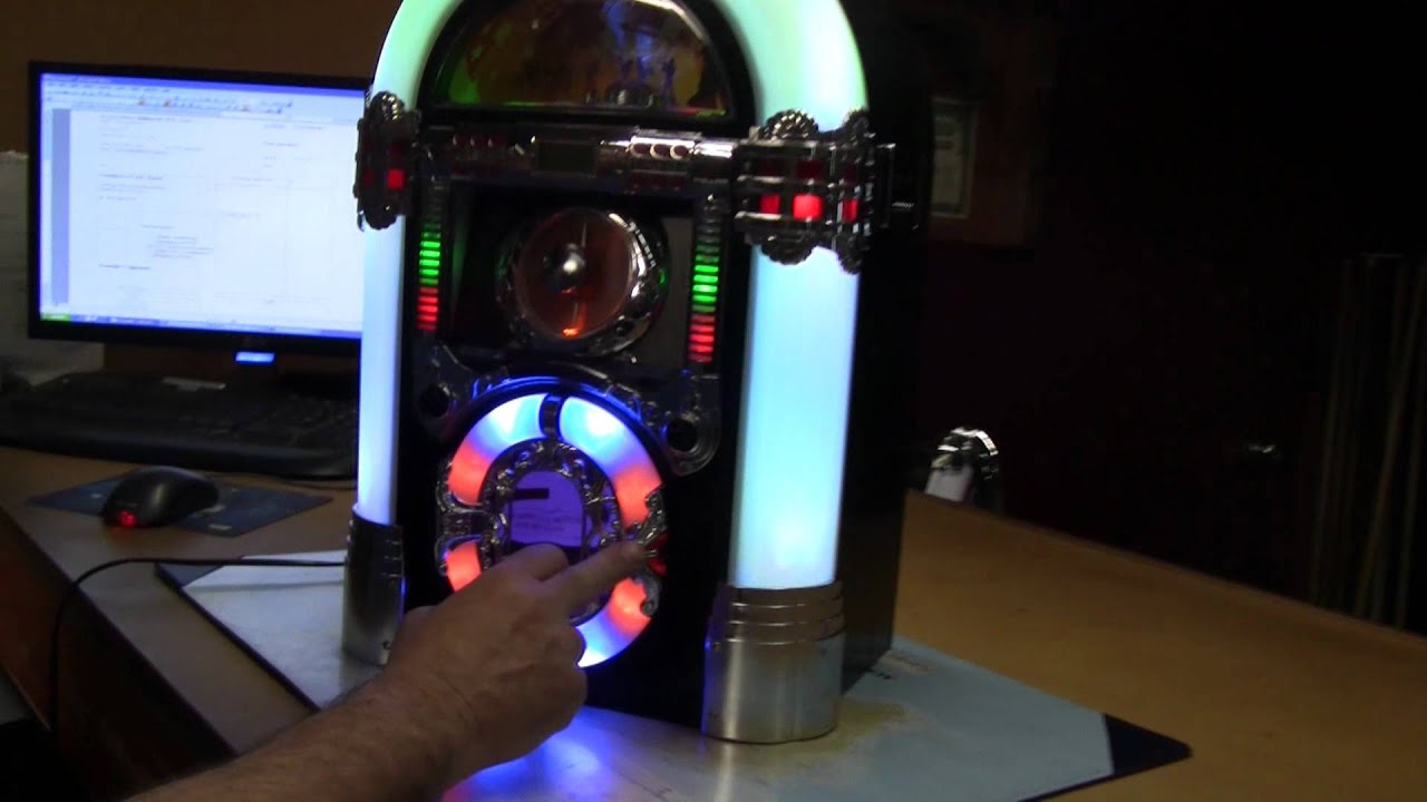 Jukebox Station w/ CD Player USB SD iPod iPhone Function - YouTube