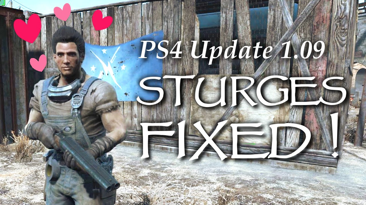 Fallout 4 PS4 update 1.09 aka 1.7 - Sturges is fixed! - YouTube