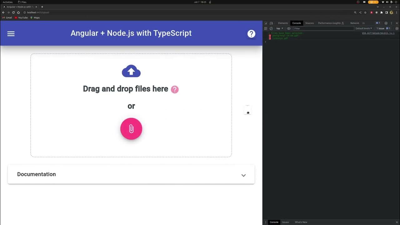 Angular + Node.js file upload - YouTube