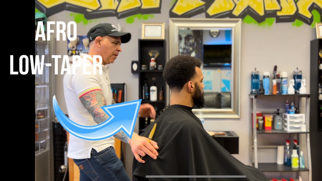 Barber Tutorial: Afro Taper Fade Step By Step Albuquerque, NM - YouTube
