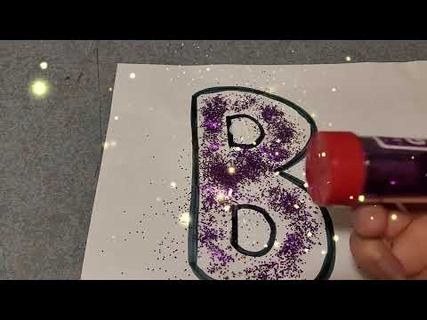 Glitter Letters A K