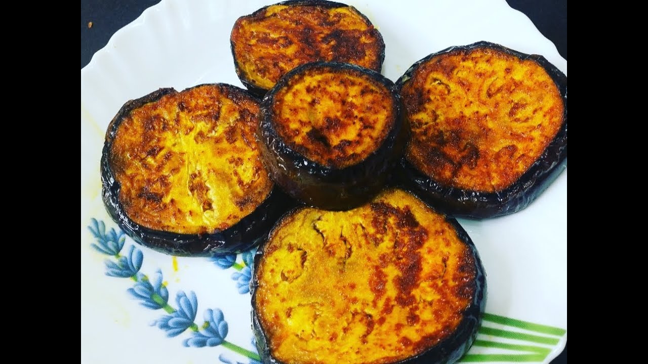 Begun Bhaja | Home Style Begun Vaja Bangla Recipe | Eggplant Recipe ...