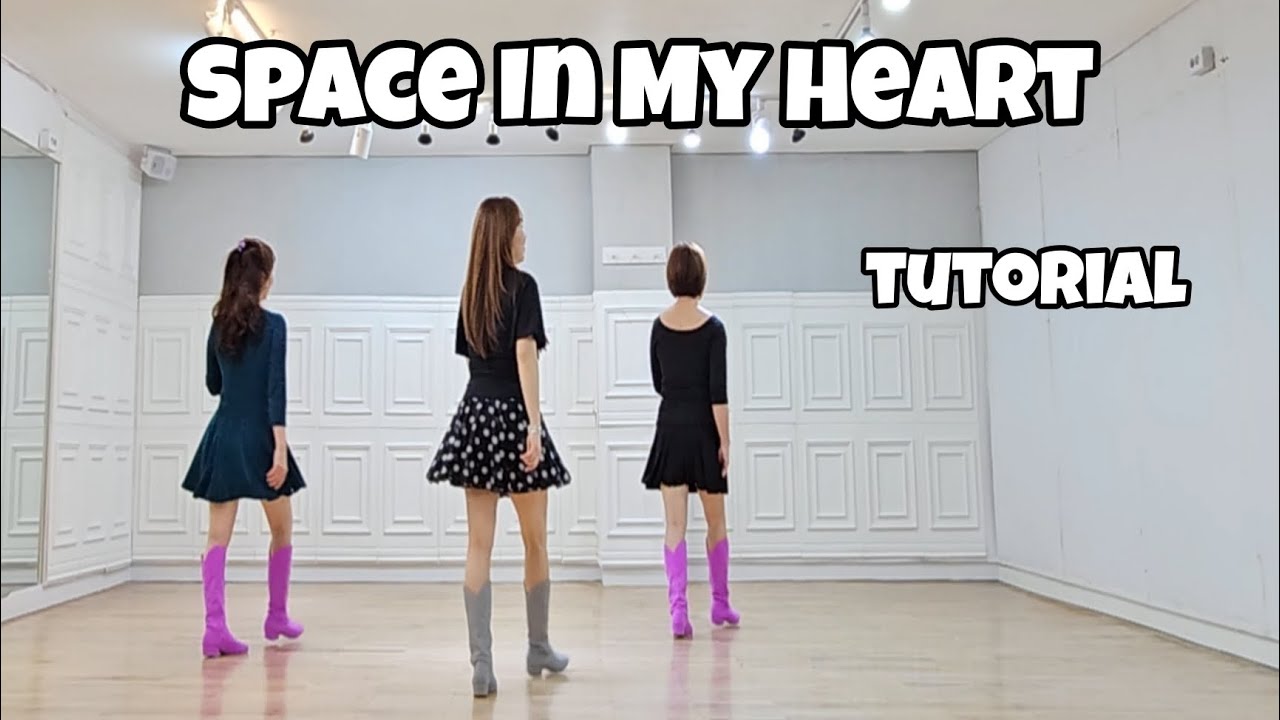 Space In My Heart - Line Dance (Tutorial) - YouTube