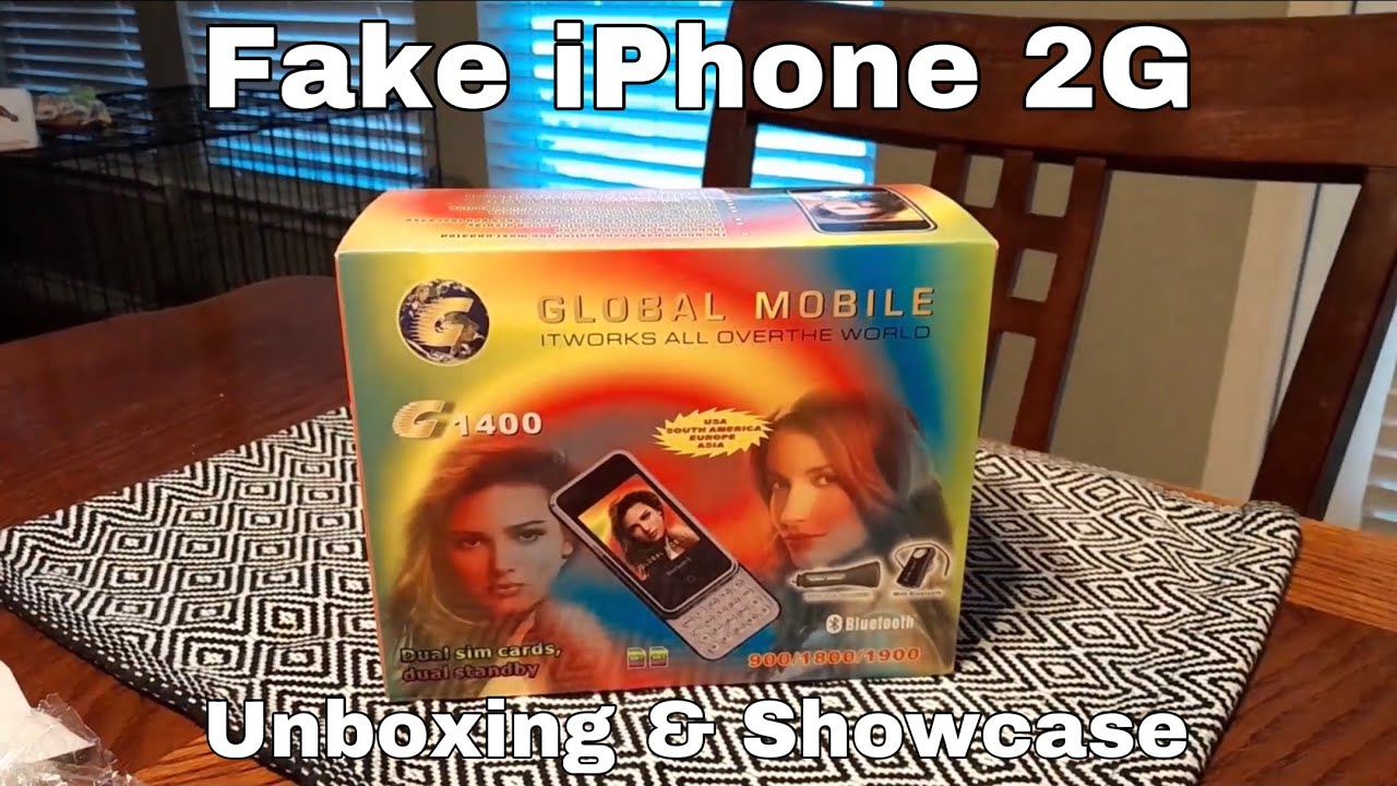 Global Mobile G1400 Unboxing & Showcase (Fake iPhone 2G) - YouTube