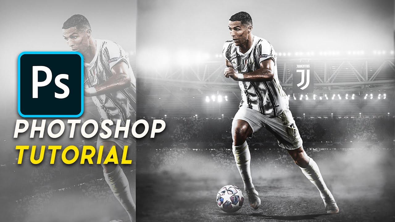 photoshop tutorial:Football Poster Design Cristiano Ronaldo - YouTube