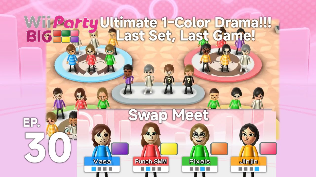 Wii Party 2025 BIG6 Tournament Swap Meet Ep 30 Mii's - Purple-Yellow ...